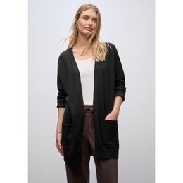 Street One Cardigan ohne Verschluss, offen Black 46 46 Lange Strickjacke von Street One