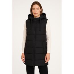 Only Steppweste »ONLREGITZE PUFFER HOOD WAISTCOAT OTW ZL« Black M M Lange Steppweste von Only