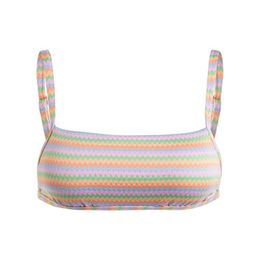Roxy Bandeau-Bikini-Top »Wavy Stripe« Papaya Wavy Stripe S L - Cup B Cup B L Kollektion: „Wavy Stripe"-Kollektion