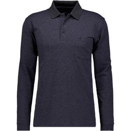 Ragman Poloshirt Marineblau XL XL Softknit-Polo Jacquard