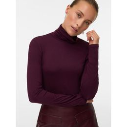 V&eacute;ro Moda VERO MODA Langarmshirt &raquo;VMALBERTE LS ROLLNECK TOP JRS NOOS&laquo; Winetasting S S Langarmshirt mit Rollkragen f&uuml;r W&auml;rme an k&uuml;hleren Tagen