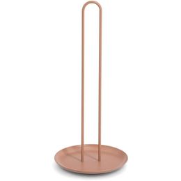 Küchenrollenhalter zeller PRESENT "Mocca", mocca, B:14,5cm H:32cm L:14,5cm T:14,5cm Ø:14,5cm, Metall, Küchenrollenhalter, Trendfarbe, standsicher