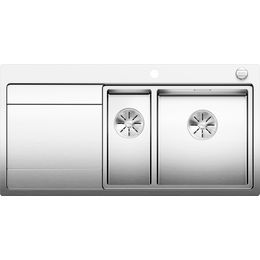 Küchenspüle Blanco "DIVON II 6 S-IF", silber (edelstahl seidenglanz), B:100, Edelstahl, Küchenspülen, inkl. Edelstahl Multifunktionsschale
