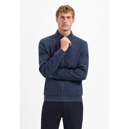 Sweater NO EXCESS "NO EXCESS Strukturierter Cardigan", Herren, Gr. S, night, 70% Baumwolle, 28% Polyester, 2% Elasthan, Sweatshirts Sweater