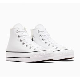 Sneaker Converse "CHUCK TAYLOR ALL STAR LIFT PLATFORM CANVAS", Gr. 36, schwarz-weiß (weiß, schwarz, weiß), Textil, sportlich, Schuhe