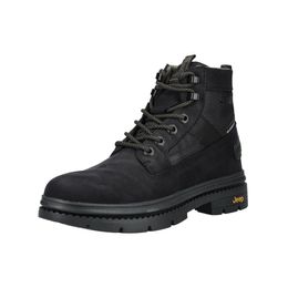 JEEP Herren Schnürstiefelette "JEEP Stiefelette Leder/Textil", Gr. 44schwarz, Leder, Textil, Schuhe