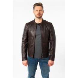 Mauritius Herren Lederjacke "MMTibor SF"schwarz braun, Gr. XXL, unifarben, Obermaterial: 100% Schafsleder. Futter: 100% Baumwolle. &Auml;rmelfutter: 100%