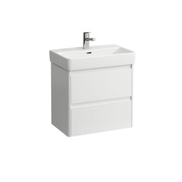 Laufen Waschtischunterschrank BASE 2.0 361x572x515 2 Schubl m. Griffmulde f.WT H818959 wei&szlig; glzd, H4 H4112621082611