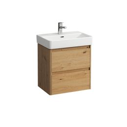 Laufen Waschtischunterschrank BASE 2.0 361x521x515 2 Schubl m. Griffmulde f.WT H818958 wildeiche, H4 H4112521082671