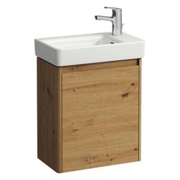 Laufen Waschtischunterschrank BASE 2.0 262x454x522 1 T&uuml;r m. Griffmulde f.WT H815954 wildeiche, H4112 H4112321082671