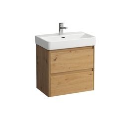 Laufen Waschtischunterschrank BASE 2.0 361x572x515 2 Schubl m. Griffmulde f.WT H818959 wildeiche, H4 H4112621082671