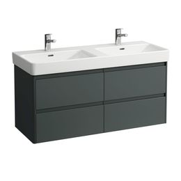 Laufen Waschtischunterschrank BASE 2.0 446x1168x515 4 Schubl m. Griffmulde f.WT H814966 verkehrsgrau H4113241082661