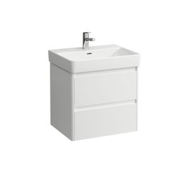 Laufen Waschtischunterschrank BASE 2.0 446x572x515 2 Schubl m. Griffmulde f.WT H810963 wei&szlig; matt, H4 H4112721082601