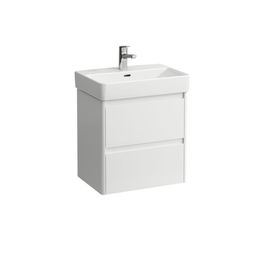 Laufen Waschtischunterschrank BASE 2.0 361x521x515 2 Schubl m. Griffmulde f.WT H818958 wei&szlig; glzd, H4 H4112521082611