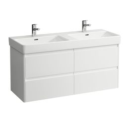 Laufen Waschtischunterschrank BASE 2.0 446x1168x515 4 Schubl m. Griffmulde f.WT H814966 wei&szlig; matt, H H4113241082601