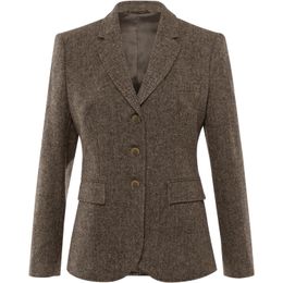 Highmoor Fischgrat-Blazer Beige-Braun (Größe: 34)