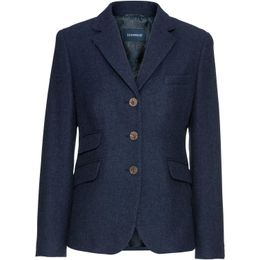 Highmoor Tweedblazer mit Lodenkontrast Dunkelblau/Bleu (Gr&ouml;&szlig;e: 42)