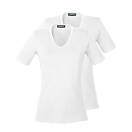 Highmoor T-Shirt, 2er-Pack Wei&szlig; (Gr&ouml;&szlig;e: 38)