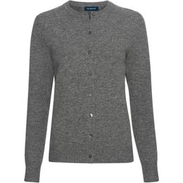 Highmoor Lambswool Cardigan Grau-Melange (Gr&ouml;&szlig;e: 38)