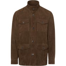 Highmoor Lederjacke mit Taschen Cognac (Größe: 48)