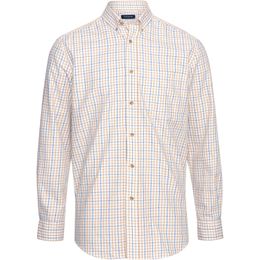Highmoor Tattersall-Hemd Ecru/Beige/Blau (Größe: M)