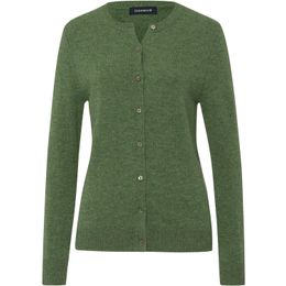 Highmoor Lambswool Cardigan Grün (Größe: 44)