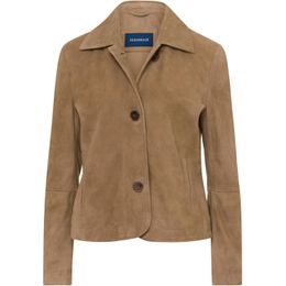 Highmoor Lederjacke mit Kragen Beige (Gr&ouml;&szlig;e: 48)