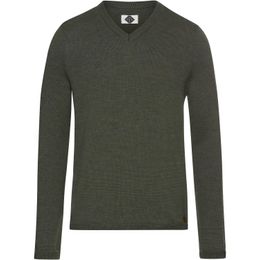 STAPF V-Pullover Noel Dunkeloliv (Größe: M)