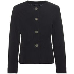 Highmoor Kurze Lederjacke Marine (Größe: 36)