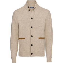 Highmoor Cardigan mit Lederdetails Beige (Gr&ouml;&szlig;e: 56)