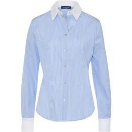 Highmoor Langarmbluse Blau/Weiß (Größe: 44)