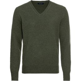 Highmoor V-Pullover Oliv (Größe: 48)