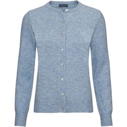 Highmoor Lambswool Cardigan Bleu (Gr&ouml;&szlig;e: 46)