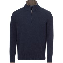 Highmoor Troyer mit Kragenkontrast Dunkelblau (Größe: M)