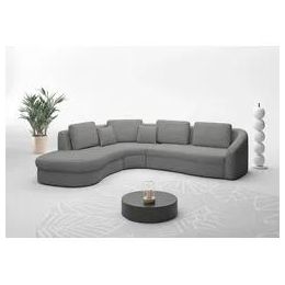 Sit & More Ecksofa SIT & MORE "Jazz L-Form", grau, B:303cm H:88cm T:274cm, 100% Polyester, Sofas, In weiteren Größen erhältlich