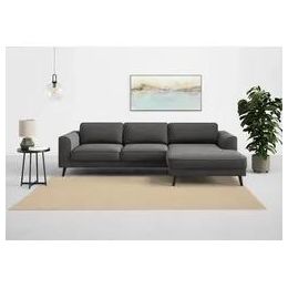 Ecksofa Trendmanufaktur "Lumber Jack, elegantes Designsofa, zeitlos modern, hoher Sitzkomfort", grau (beluga), B:280cm H:85cm T:167cm, 100% Polyester, Sofas, wahlweise mit Bettfunktion u. Bettkasten, L-Form