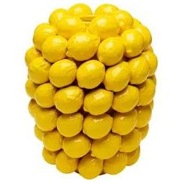 Tischvase KARE DESIGN "Vase Lemon Juice", gelb, B:31cm H:40cm T:31cm, Porzellan, Vasen