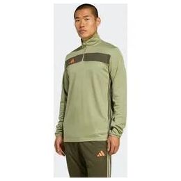 Trainingsjacke Adidas PERFORMANCE "TIRO ES TOP", Herren, Gr. S, tent grün, night cargo, impact orange, Obermaterial: 100% Polyester, sportlich, Jacken