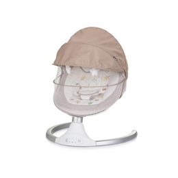 Chipolino Babywippe Brida, Fernbedienung Moskitonetz, Kissen, Pl&uuml;schtiere, Timer beige