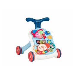 Kikkaboo Laufwagen 2 in 1 Grow Spieltisch Motorikspielcenter Musik Lichtfunktion hellblau
