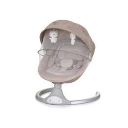 Chipolino Babywippe Nest Musik, Fernbedienung, Kissen, Gurt, Timer, Pl&uuml;schtiere beige