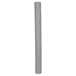 Sechseck-Drahtgeflecht silbern MW 13 mm, 100 x 1000 cm