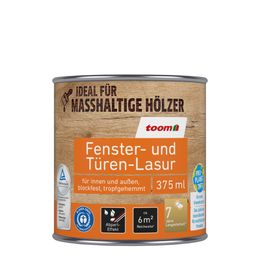 toom Fenster- und Türen-Lasur weiß 375 ml