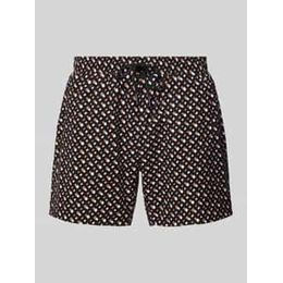 BOSS Regular Fit Badeshorts mit Label-Applikation Modell 'Manu New'