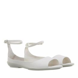 Calvin Klein Sandalen - Peep Toe Ballerina Lth - Gr. 38 (EU) - in Creme - für Damen