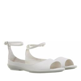Calvin Klein Sandalen - Peep Toe Ballerina Lth - Gr. 36 (EU) - in Creme - für Damen