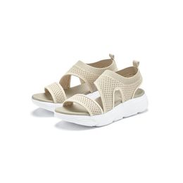 Lascana Sandale 'Sommerschuh' beige Gr. 42 für Damen