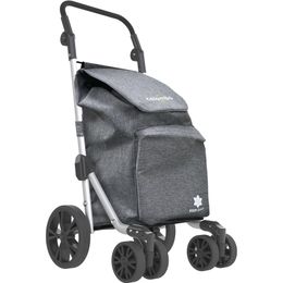 Einkaufstrolley Bischof "keep cold", blau, B:46cm H:102cm, Aluminium, Kunststoff, Einkaufskörbe, wasserdichte Tasche aus Polyester, zusätzlich 4 Liter Kühlfach