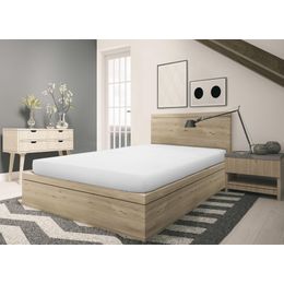 Spannbettlaken SETEX "GOTS Feinbiber Spannbettlaken", weiß, B:90cm L:200cm, Feinbiber, Obermaterial: 100% Baumwolle, Bettlaken, aus zertifizierter Bio-Baumwolle