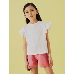 name it Shirt "Hrejaline" in Weiß - 57% | Größe 122/128 | Kinder-oberteile